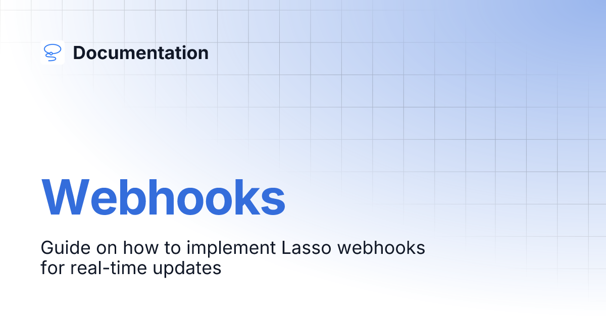 Webhooks | Documentation